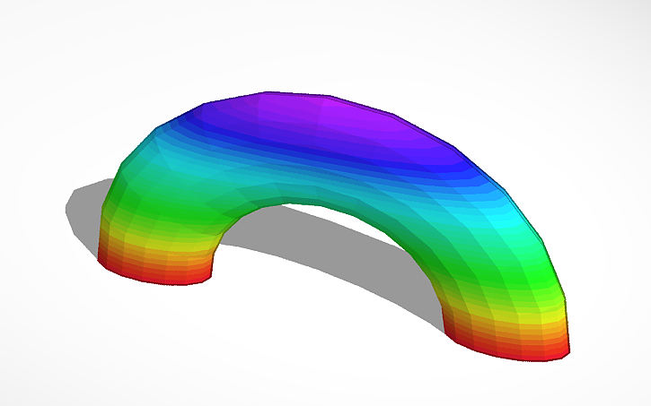 3D design Rainbow - Tinkercad