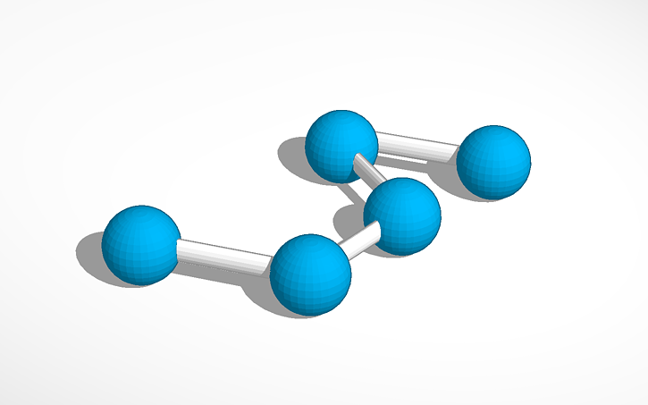 3D design molecule - Tinkercad