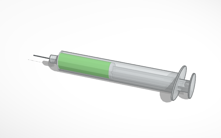 3D design Syringe - Tinkercad