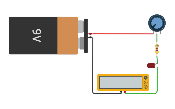 Circuit design Simple 9V LED Potentiometer Circuit (No breadboard ...