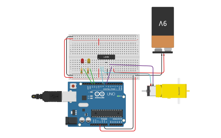 Circuit design Lab6 - RETO | Tinkercad