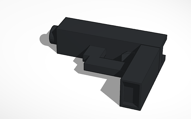 3D design Blocky Pistol #penman2017 | Tinkercad