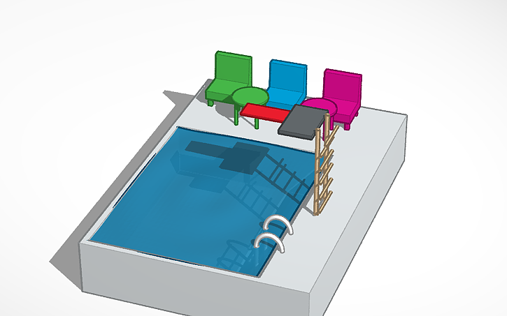3D design Pool - Tinkercad