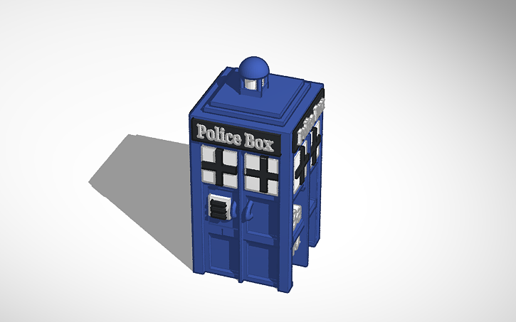 3D design tardis 2 - Tinkercad