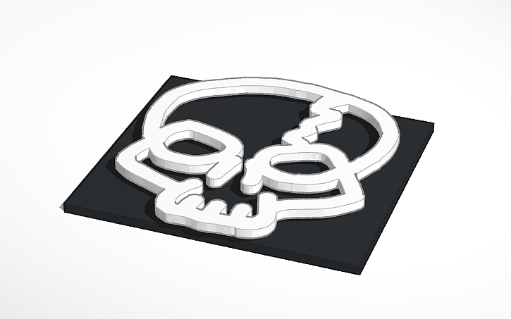 3D design SKULL - Tinkercad
