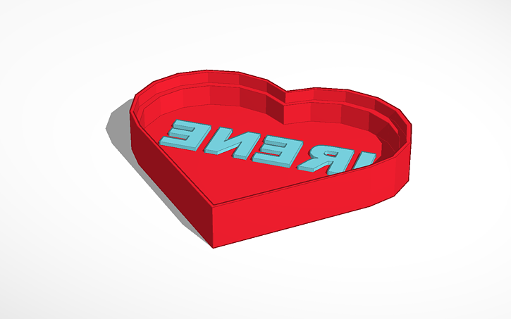 3D design Heart Box top - Tinkercad