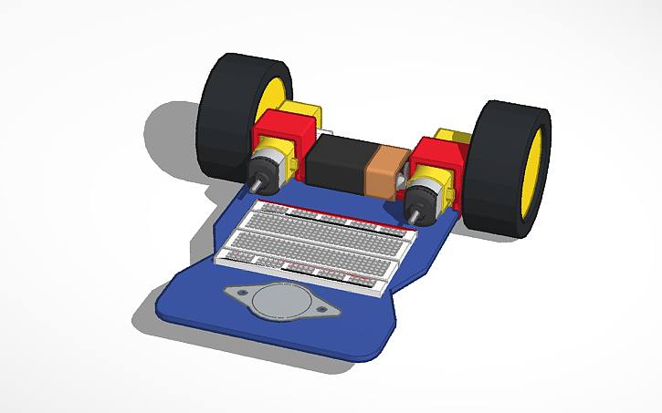 3D design Robot Movil - Tinkercad