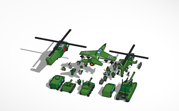 3D design Republic army 1985 - Tinkercad