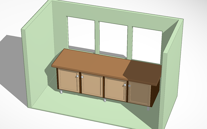 3D design Dining Room Cabinet - Tinkercad