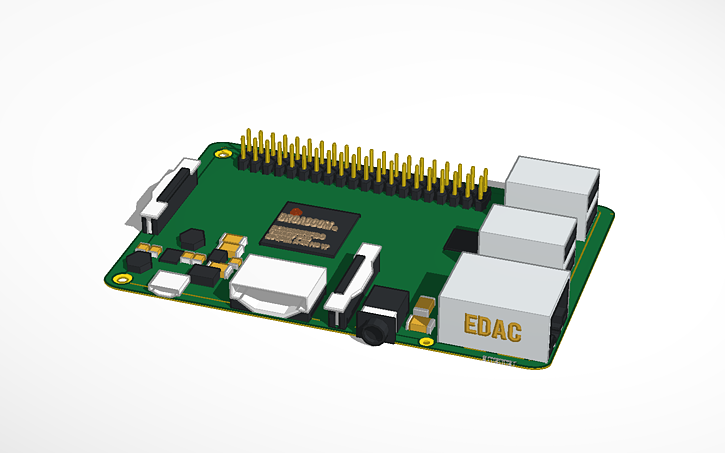 3d Design Raspberry Pi Model B Tinkercad