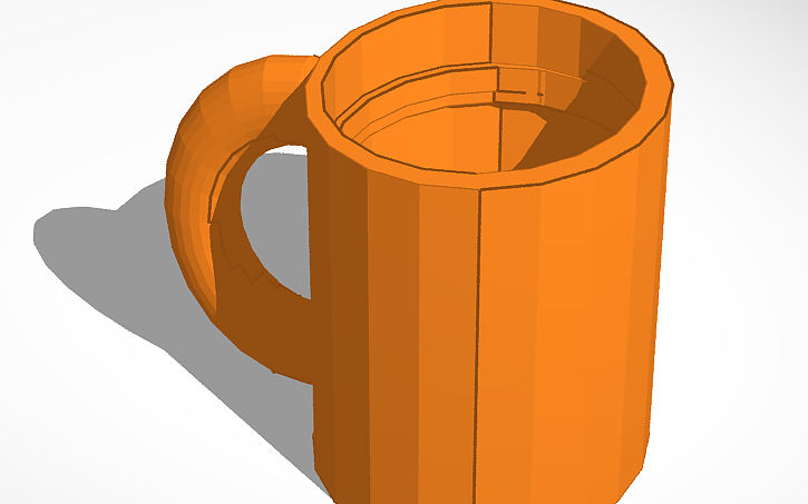 3D design cup cup cup - Tinkercad