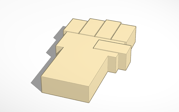 3D design fist - Tinkercad