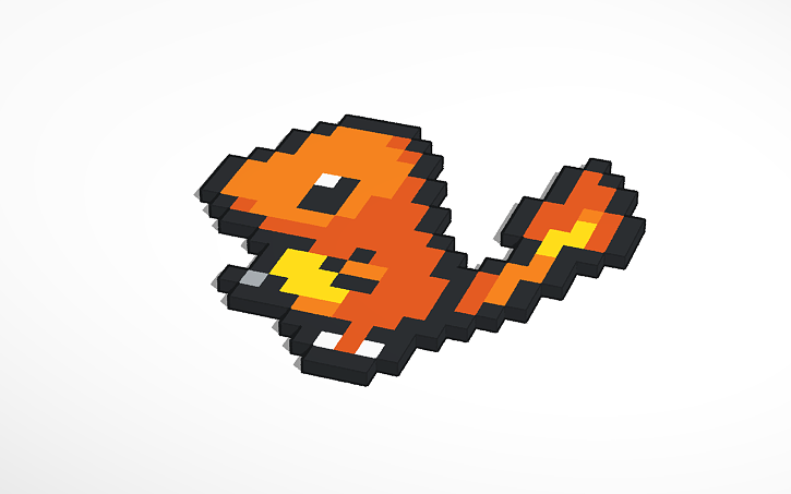 3D design Charmander | Tinkercad