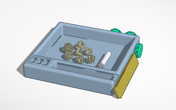 3D design dnd dice - Tinkercad