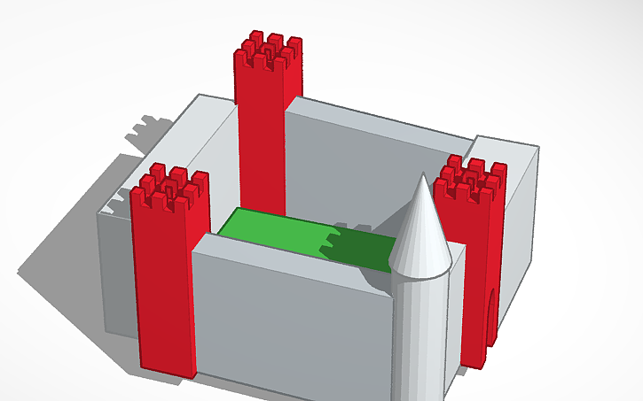 3D design tinker castle | Tinkercad