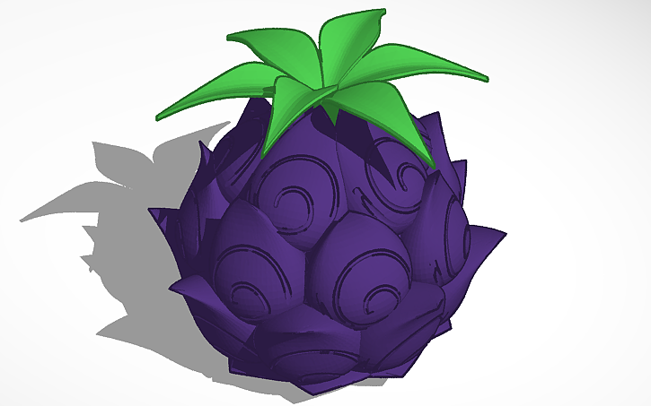 3D design dark dark fruit - Tinkercad