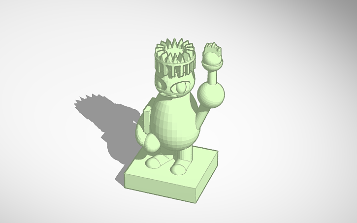 3D design The Statue of Liberty - Tinkercad