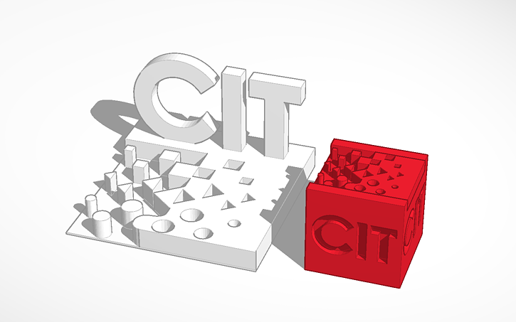 3D design 3D Logo for CIT - Tinkercad