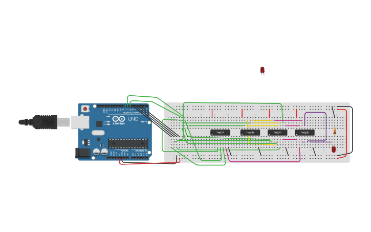 Circuit design Multiplexer - Tinkercad