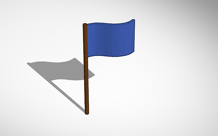 3D design Flag - Tinkercad