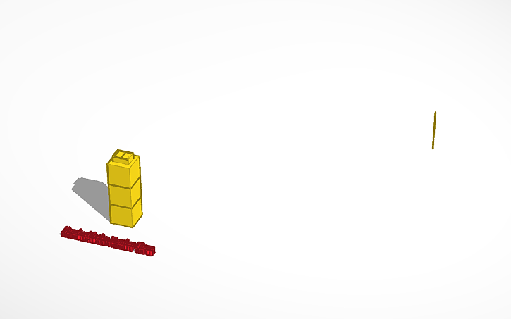 3D design Numberblocks: Number Three | Tinkercad