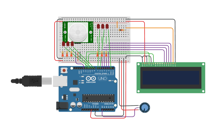 Circuit design TINKER IMPLEMENTACION INDIVIDUAL - Tinkercad