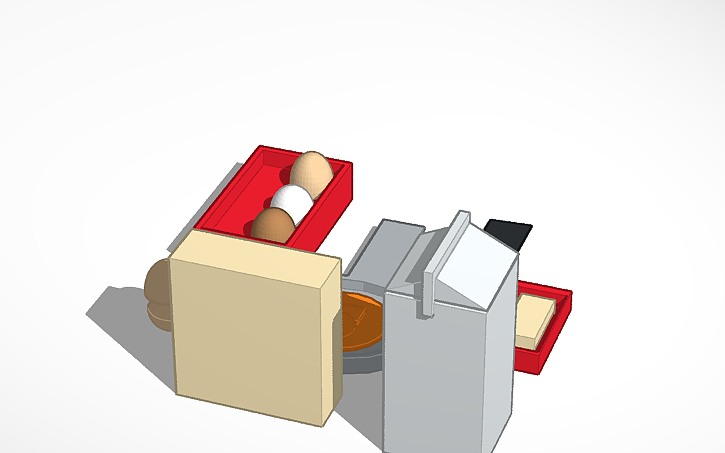 3D design Cooking Set - Tinkercad