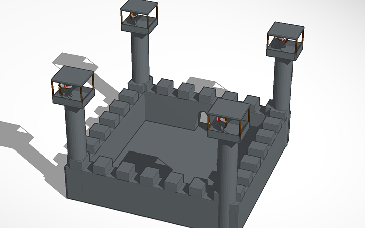 3D design Fort/Outpost - Tinkercad