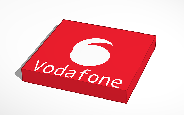 3D design Vodafone - Tinkercad