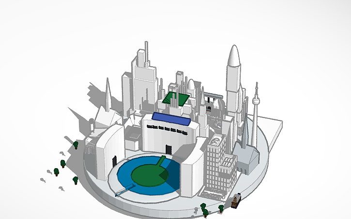 3D design future city - Tinkercad