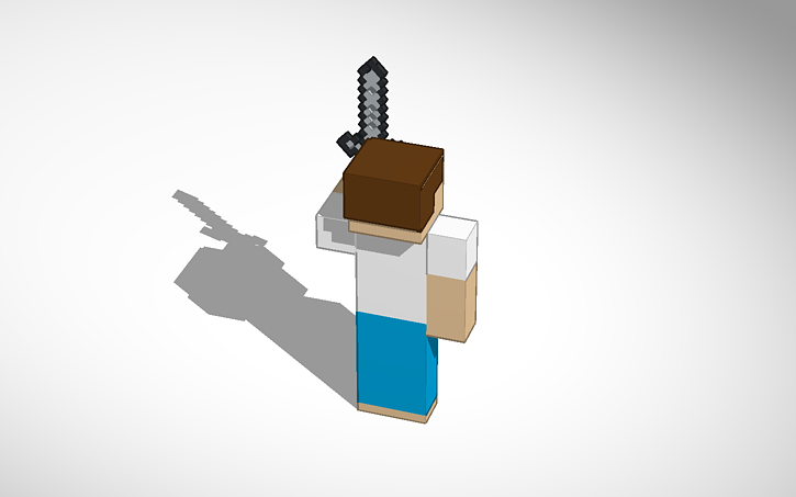 3D design minecraft steve - Tinkercad