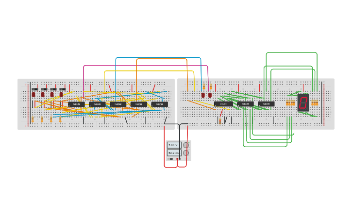 Circuit design lab9 vending machine nand - Tinkercad