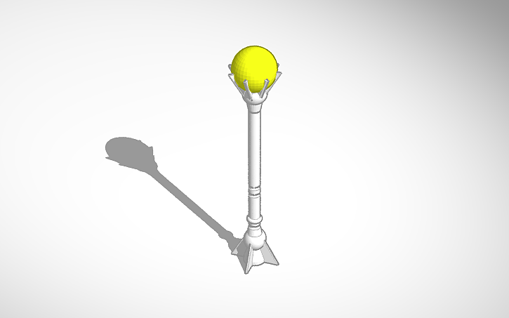 3D design street light - Tinkercad