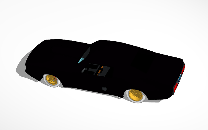 3D design Muscle car - Tinkercad