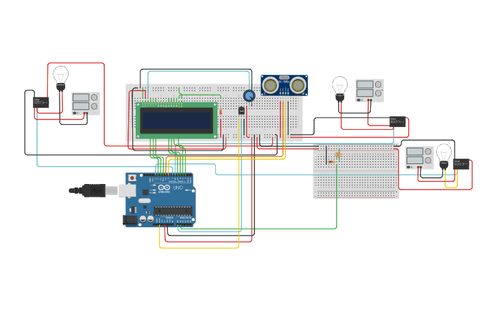 Circuit design Automatic Lamp - Tinkercad