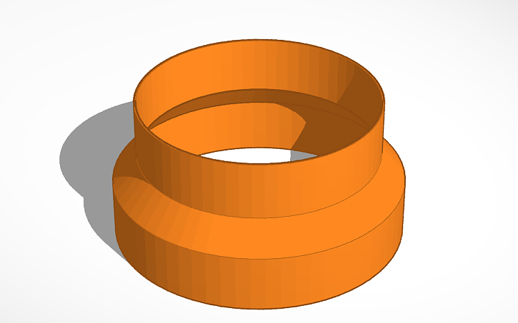 3D design Pipe Reducer 150mm to 125mm - Tinkercad