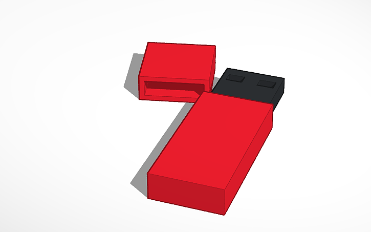 3D design USB Drive - Tinkercad