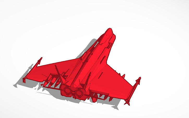 3D design jet plane - Tinkercad