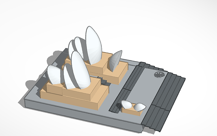 3D design Sydney opera house - Tinkercad