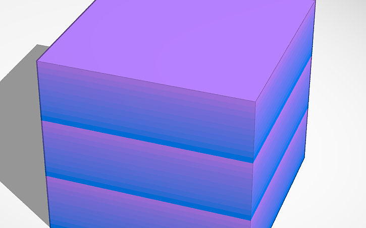 3D design blue to purple gradient - Tinkercad