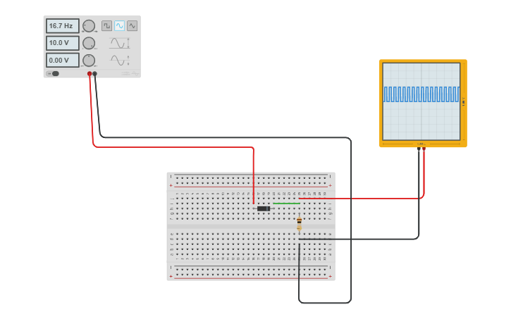 Circuit design full wave rectifier - Tinkercad