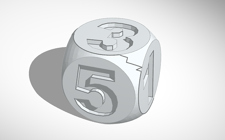 3D design noppa - Tinkercad