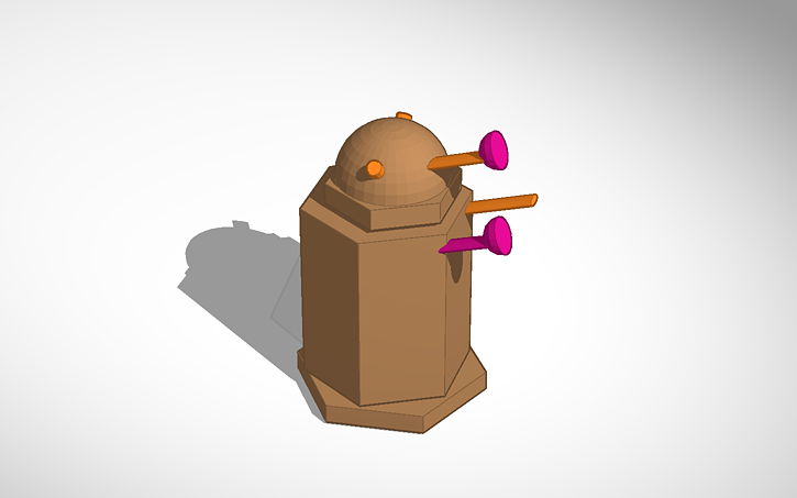 3D design Dalek fizzbot - Tinkercad