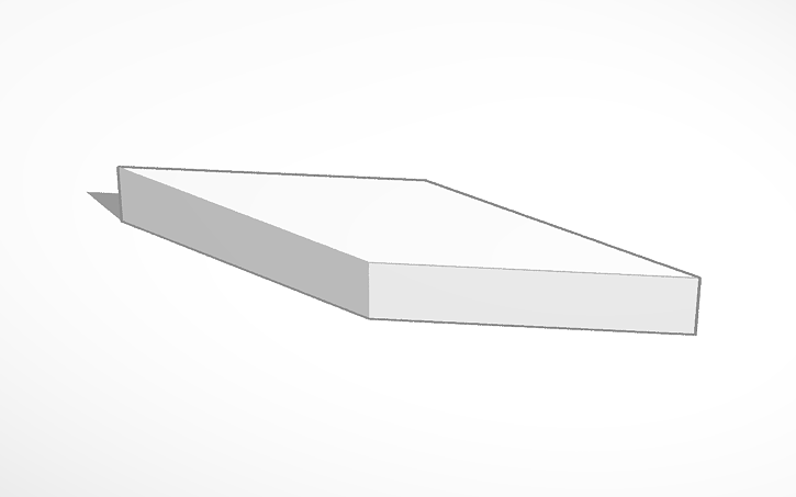 3D design rhombus - Tinkercad