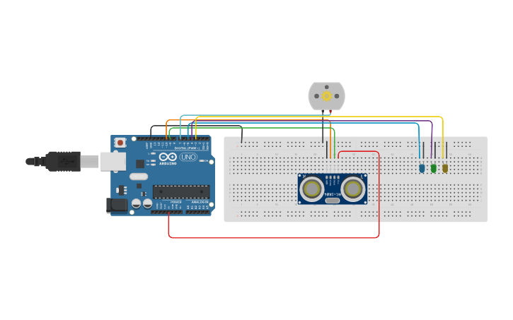 Circuit design Arduino circuito para abrir porton cochera Eduardo Zepeda | Tinkercad