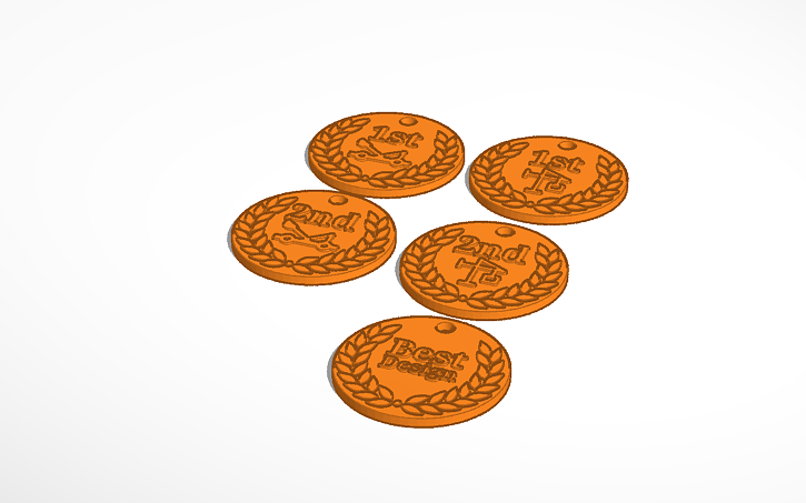 3D design STEAM Medals - Tinkercad