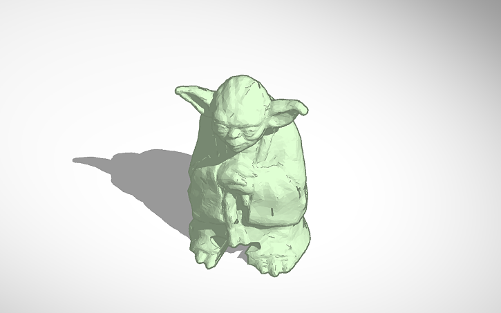 3D design Yoda - Tinkercad