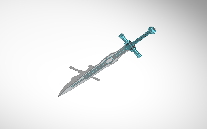 3D design Fantasy Sword - Lightning Strike - Tinkercad