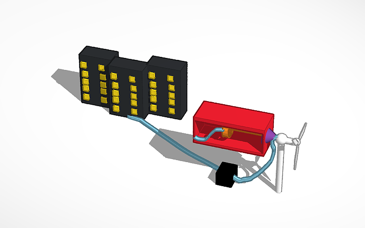 3D design turbine - Tinkercad