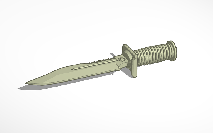 3D design combat knife | Tinkercad